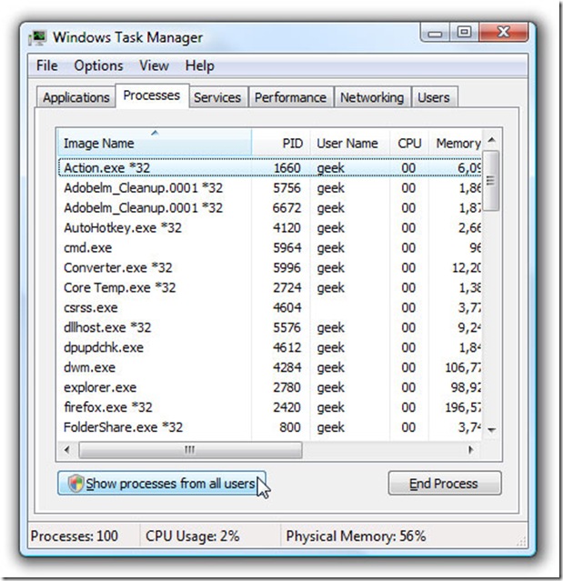 Tạo shortcut để mở Task Manager trong chế độ All User « Minh Vũ's Blog